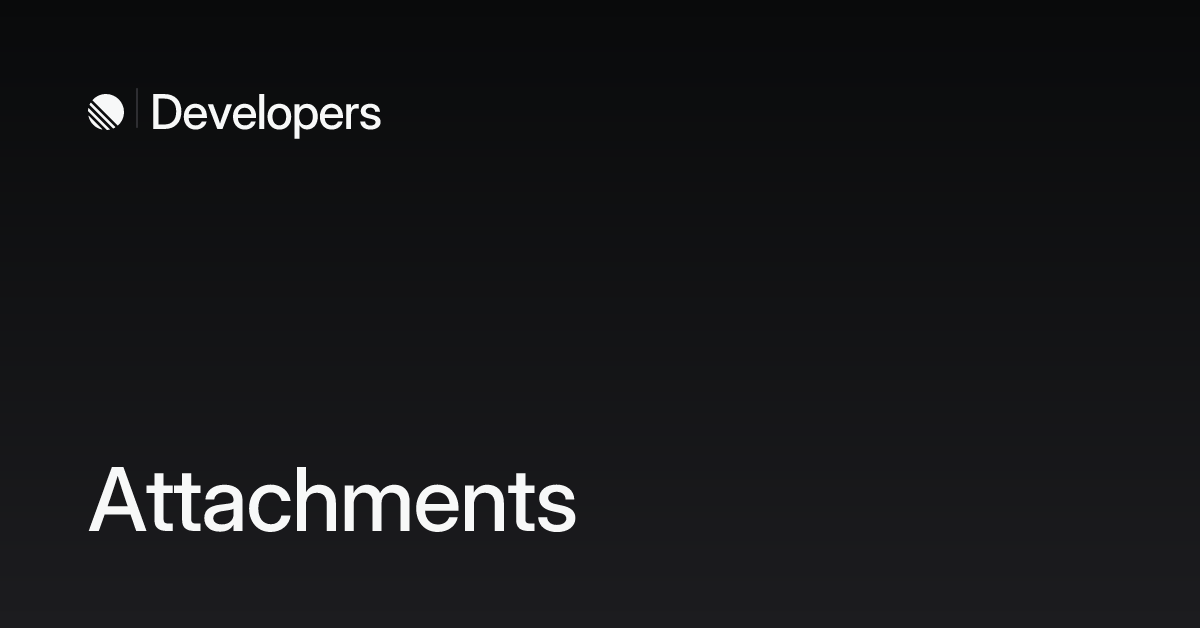 Attachments – Linear Developers