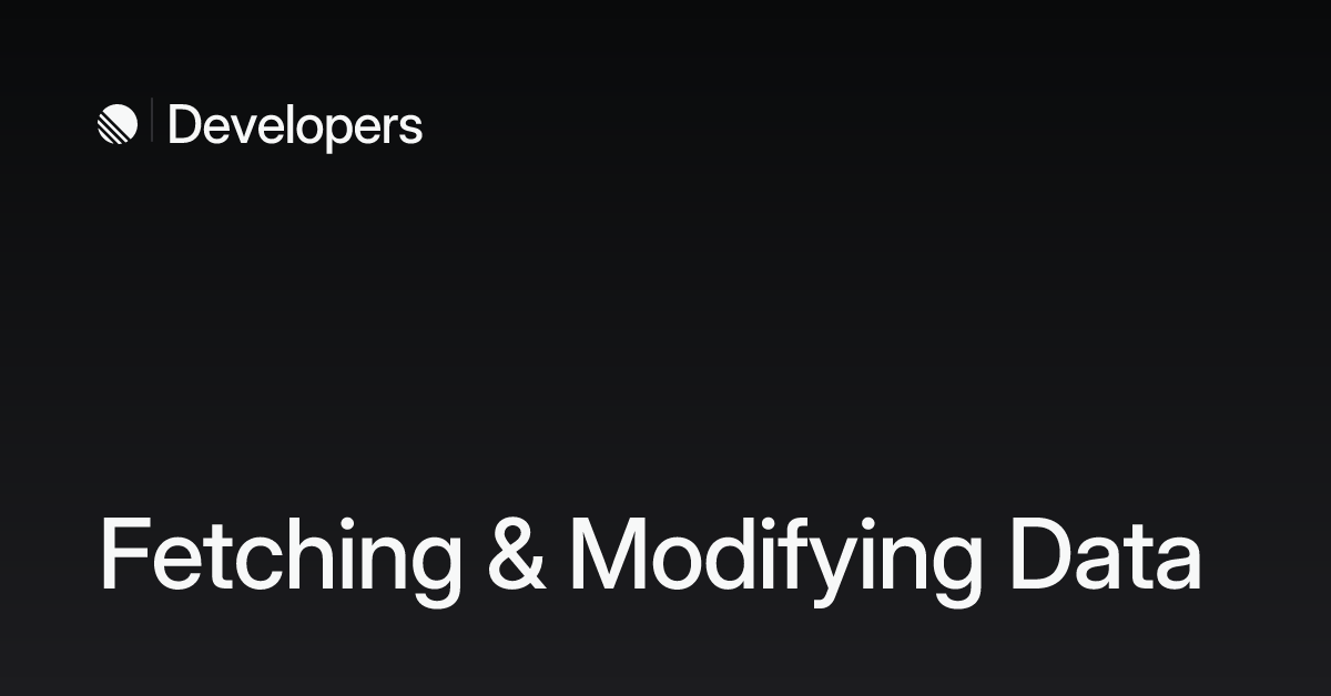 Fetching And Modifying Data Linear Developers
