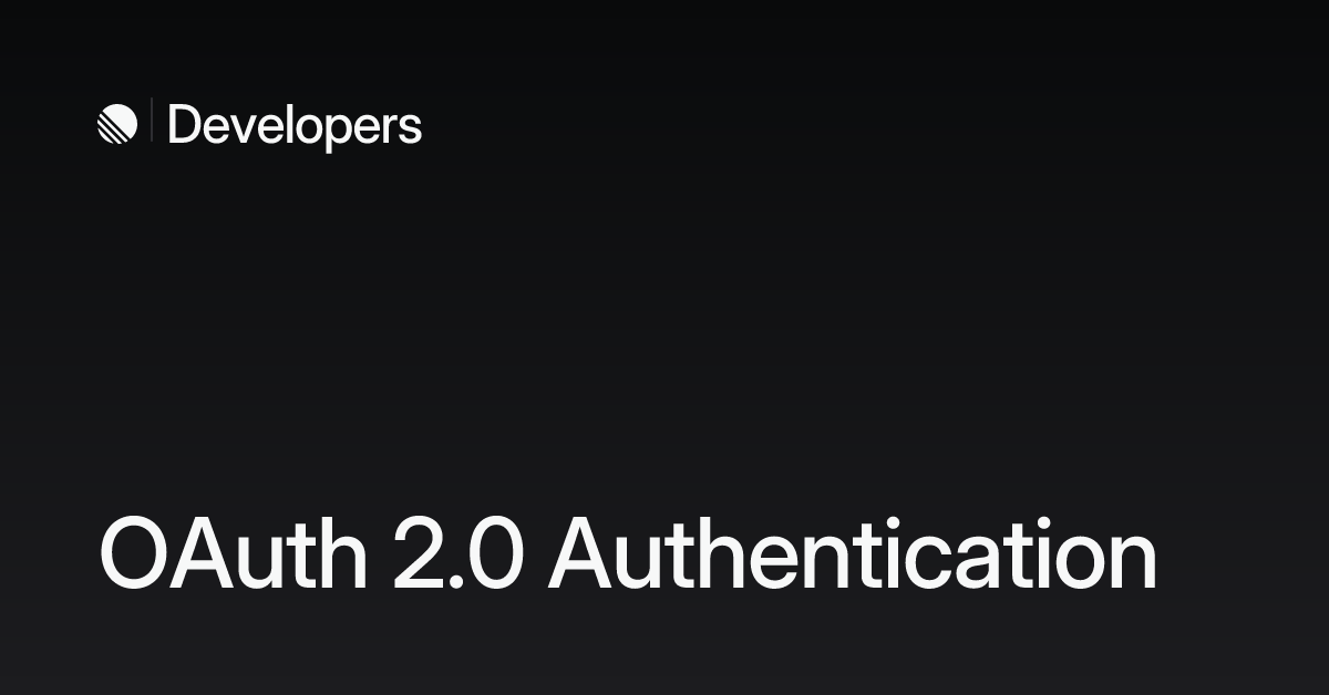 OAuth 2.0 authentication – Linear Developers