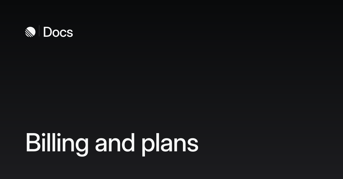 Billing and plans – Linear Docs