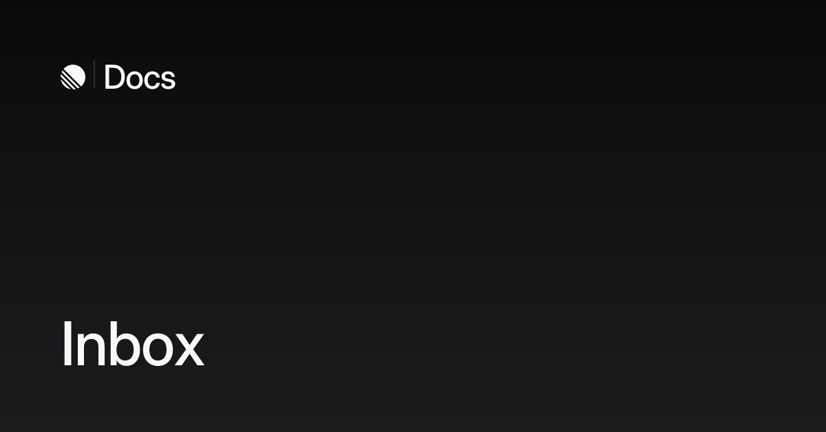 Inbox – Linear Docs