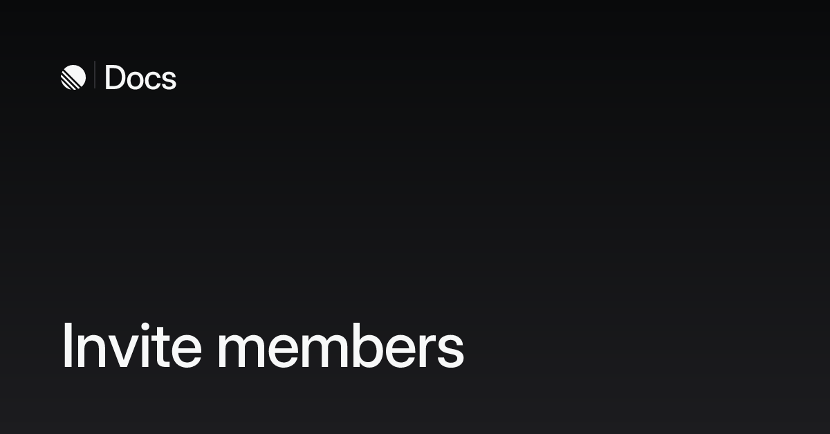 Invite members – Linear Docs