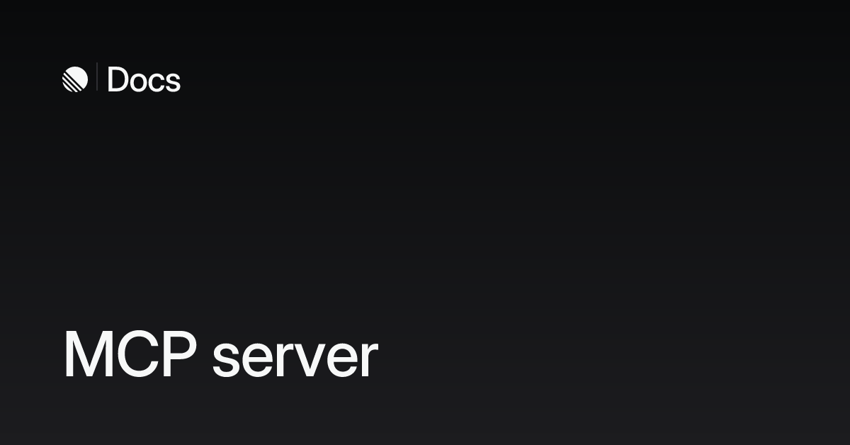 MCP server – Linear Docs