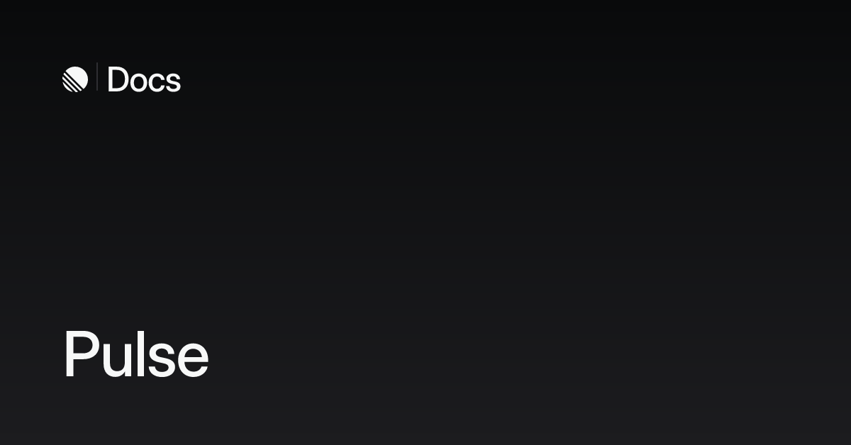 Pulse – Linear Docs