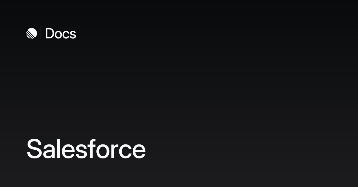 Salesforce – Linear Docs