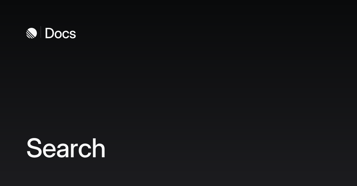 Search – Linear Docs