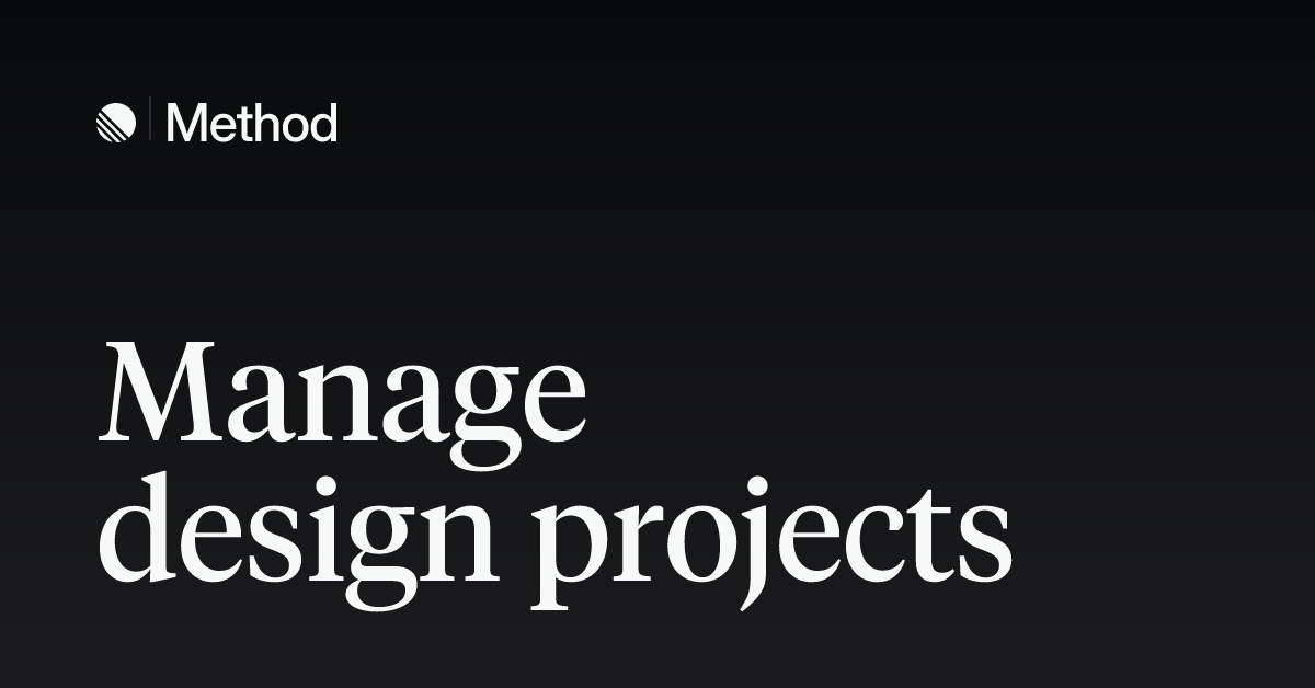 Manage design projects - Linear Method